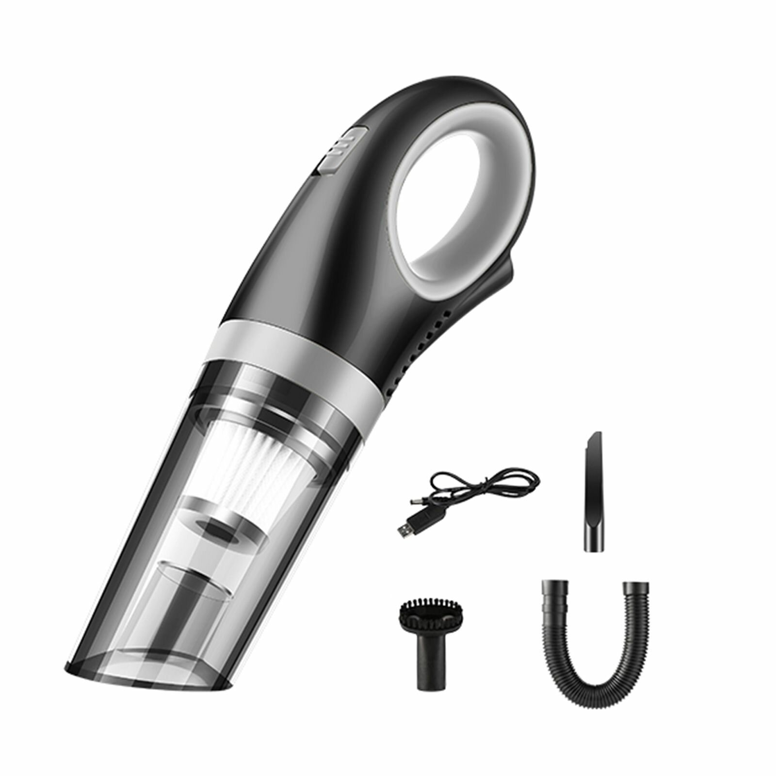 Ручной пылесос с зарядкой от USB, легкий портативный очиститель для мусора, очистка автомобиля, дома, сухого и влажного использования