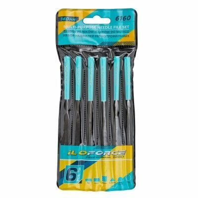 Набор надфилей разнопрофильных 140мм ILOforce, 6 предметов