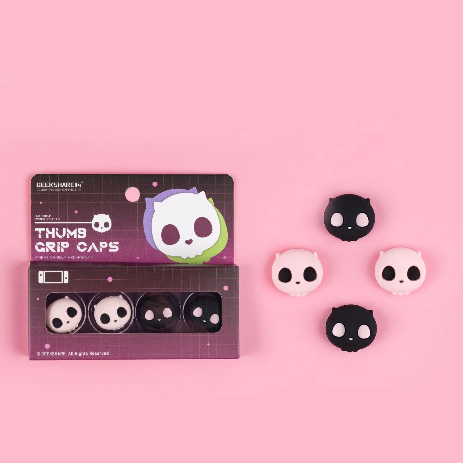 Скелетные Thumb Grip Caps для джойстиков, 4 шт, One Pack