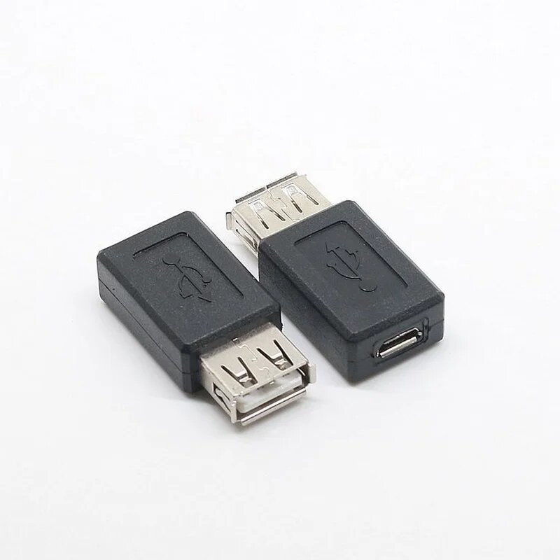 Новый черный адаптер USB 2.0 типа A «мама» на разъем Micro USB B «мама» конвертер USB 2.0 на разъем Micro USB оптом