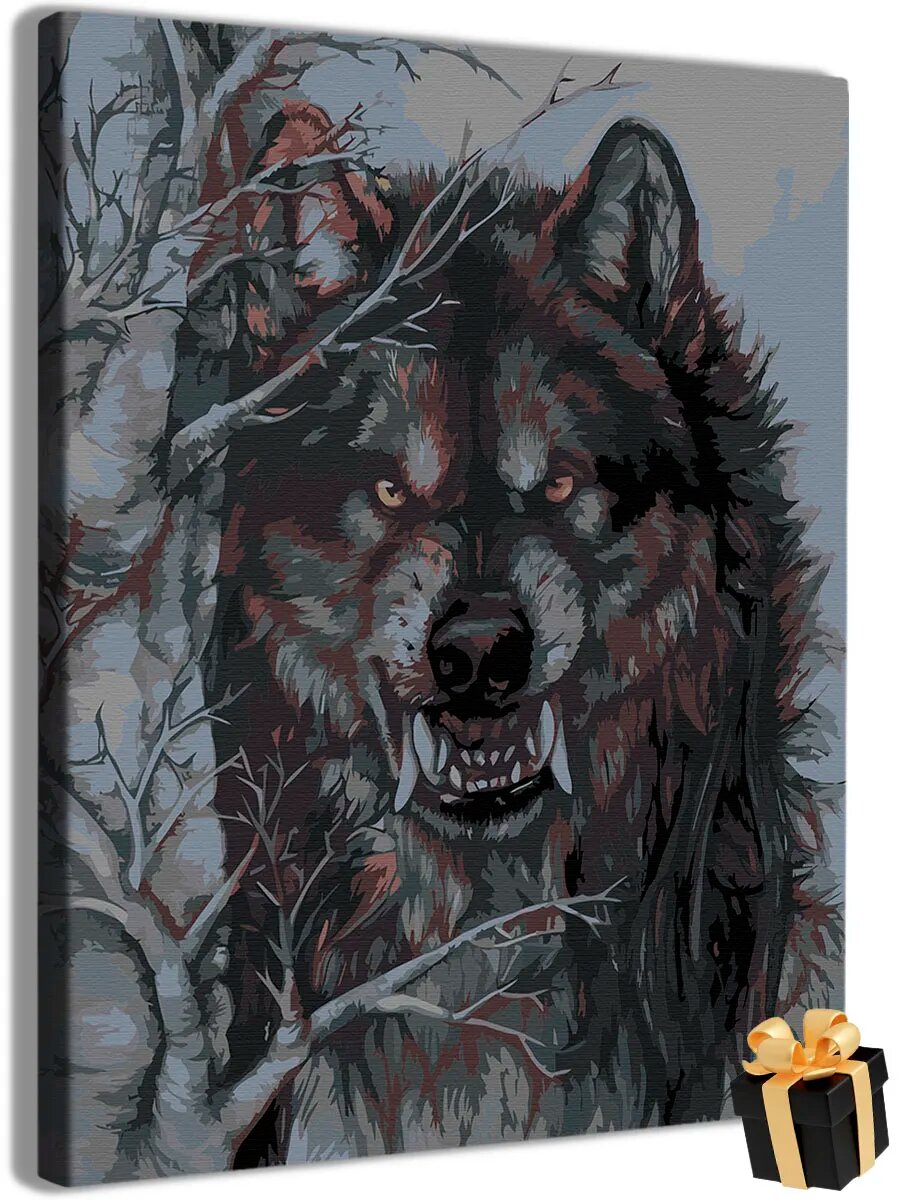Картины по номерам Волк