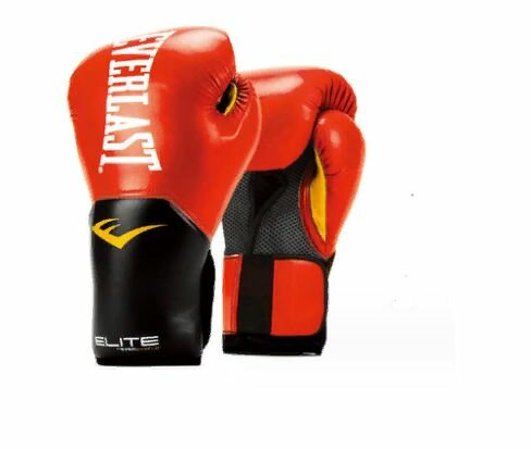 Перчатки everlast 12 oz красно - черные Elite ProStyle тренировочные красные