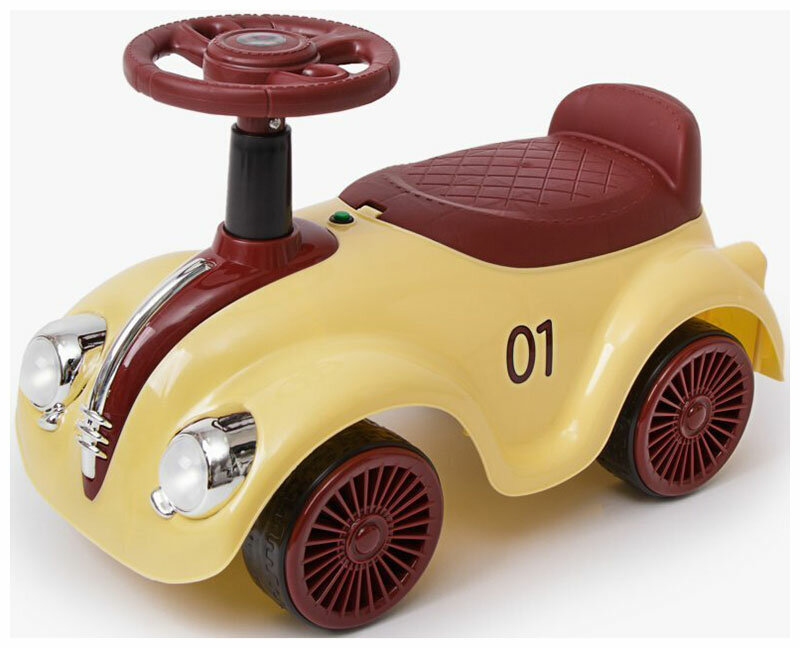 Толокар Amarobaby Retro, желтый/красный (AB24-7RT/0407)