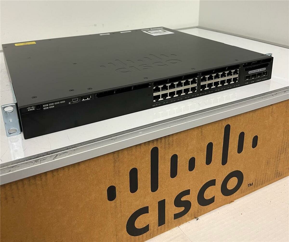 Коммутатор CISCO WS-C3650-24TS-E Standalone Optional Stacking 24*10/100/1000 4x1G Uplink, 250WAC ps, 1RU, IP Services — фото 1