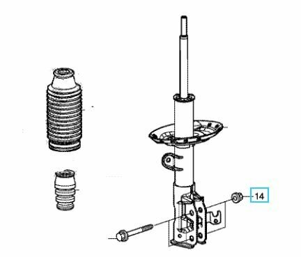 Гайка с фланцем 14мм; Артикул Honda/Acura: 90213S5A003 (Оригинал)