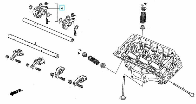 Коромысло впускного клапана в сборе; Артикул Honda: 14620R71A01 (Оригинал)