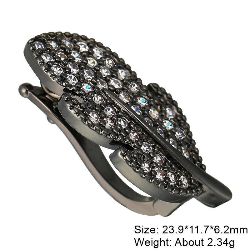 Застежка для галстука Juya, Metal Black, 23.9*11.7*6.2mm