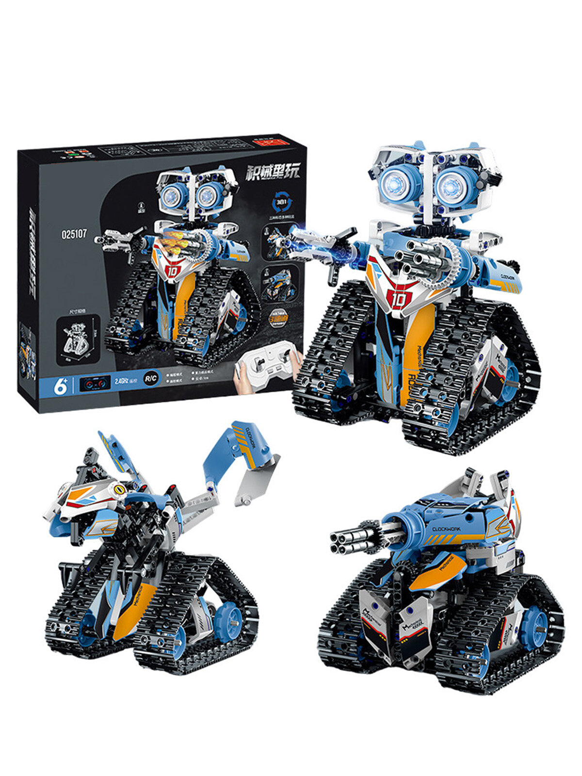 Конструктор Mock "Робот Валли на радиоуправлении 3 в 1", 695 деталей