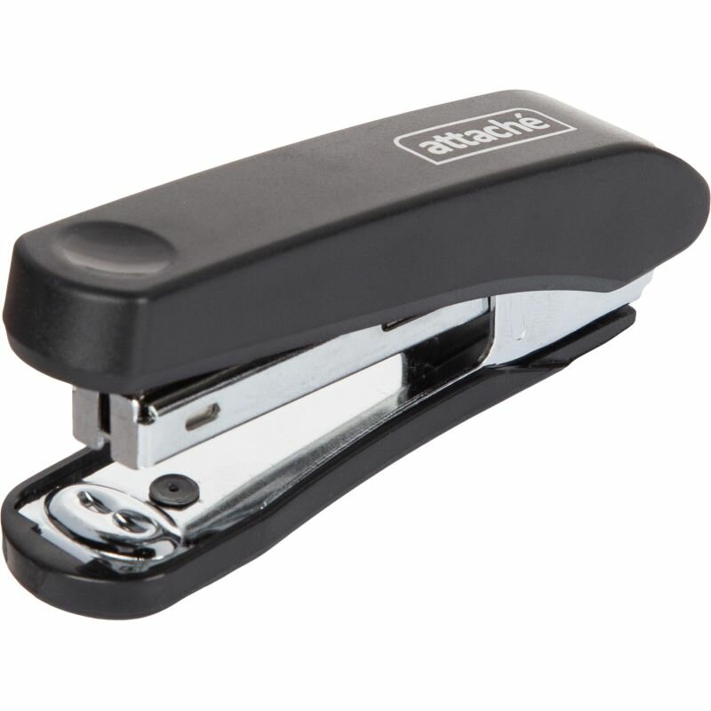 Attache Степлер, Alpha, для скоб №10, до 15 листов, пластикивый, черный