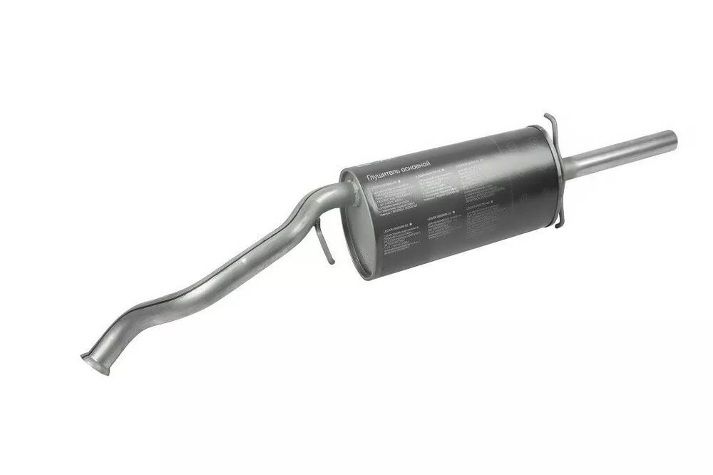 Глушитель ЗАЗ Chance (09-) осн. н/о (алюм. сталь) (LECAR)