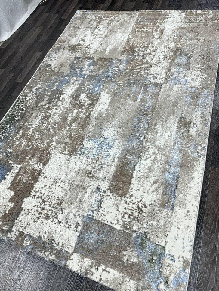 Ковер, Прямой, Бежевый, Серый, Голубой, Современный, на пол, в гостиную, спальню, в ассортименте (240 см. на 340 см.)