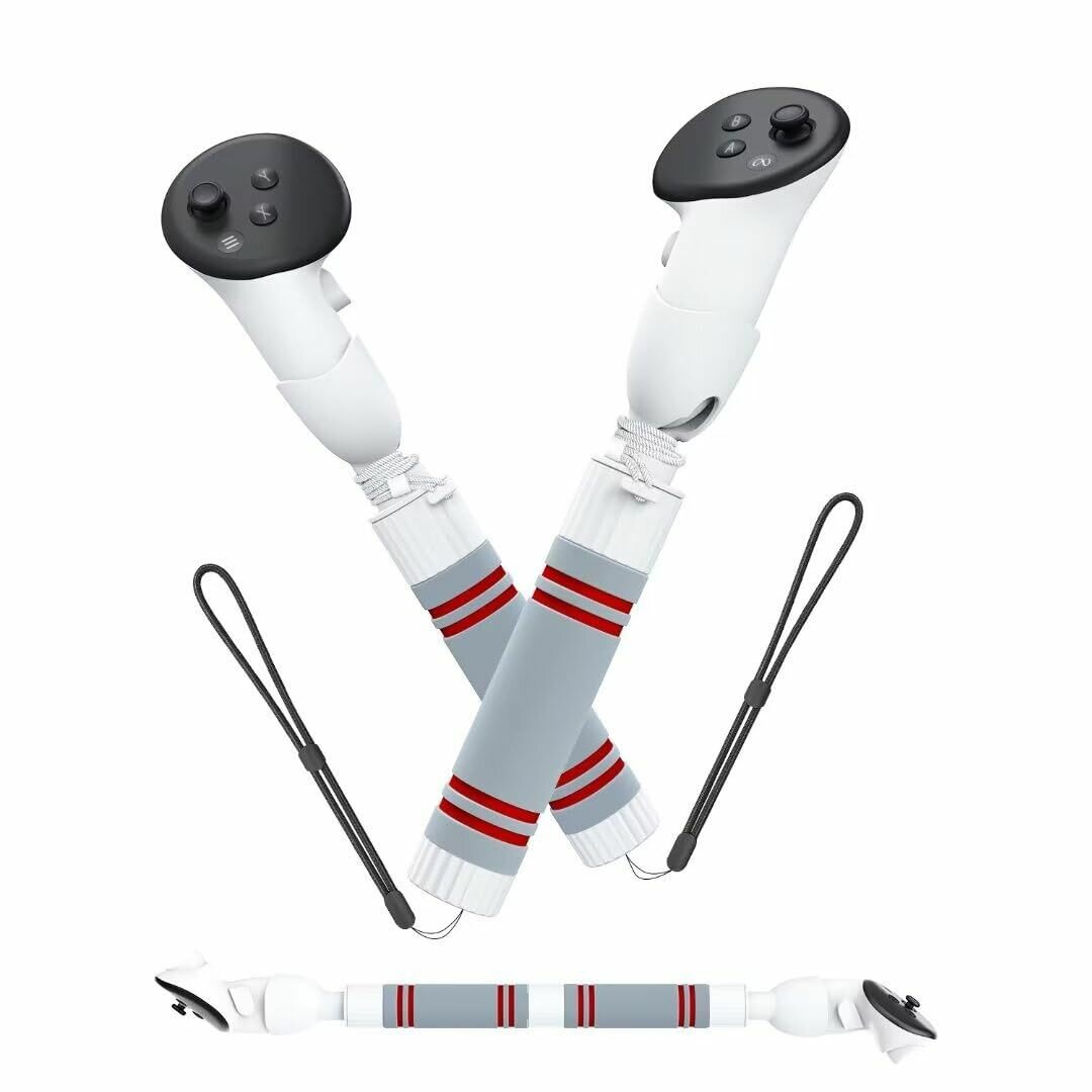 Аксессуары для ручек для контроллеров Oculus Quest 3/Oculus Quest 2. Удлинители, удлинители с двумя ручками для VR-игры Beat Saber Golf Club Бейсбольная бирка Горилла Тег