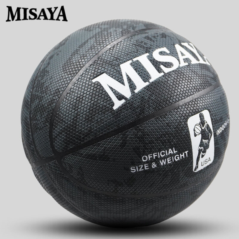 Баскетбольный мяч, №7, влагопоглощающий, воловья кожа, синий