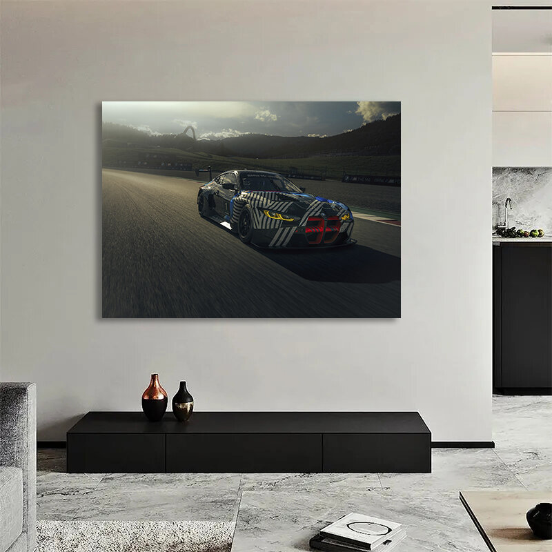 Картина БМВ / машина, картины для интерьера / мальчику, 40х60 см,