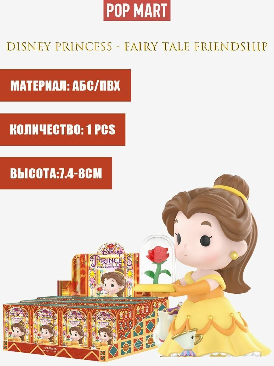 Коллекционная фигурка Слепая коробка POP MART Disney Princess - Fairy Tale Friendship Series