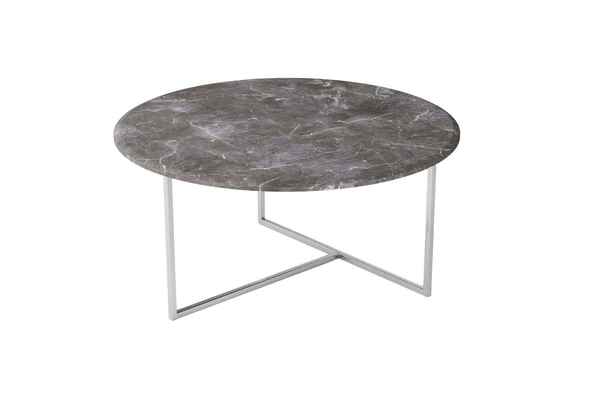 Стол журнальный Калифорния Маджоре Серый мрамор Размеры: Высота 390мм Глубина 800мм Ширина 800мм