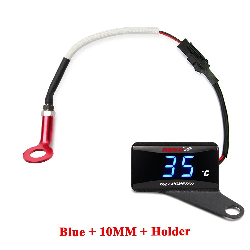 Датчик температуры мотоциклетного цилиндра koso для адаптера nmax cb500x, Красный, Blue-M10-Right