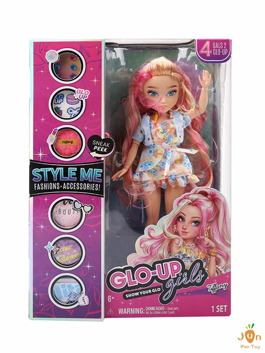 Far Out Toys GLO-UP Girls Season 2 Tiffany / игрушки для девочек, кукла шарнирная, с аксессуарами, подходят для детей от 4 лет и старше