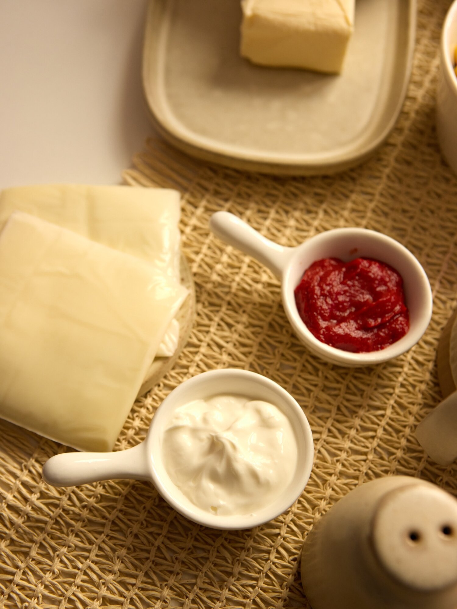 Набор керамических соусников 4 шт Доляна "Классика" 40 мл, цвет белый