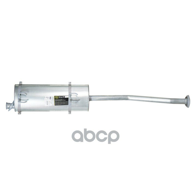 Глушитель ГАЗель Бизнес (3221) дв. 4216 Евро-3,4 осн. + хомуты (алюм. сталь) (EMM 0308) Trialli арт. EMM0308