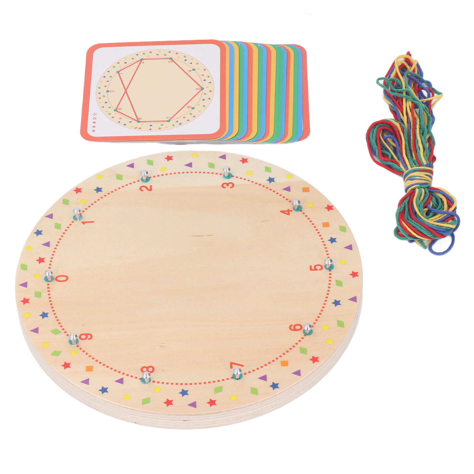 Деревянная геоборд для детей, развивающая координацию и пространственное мышление, обучающая математике и графике