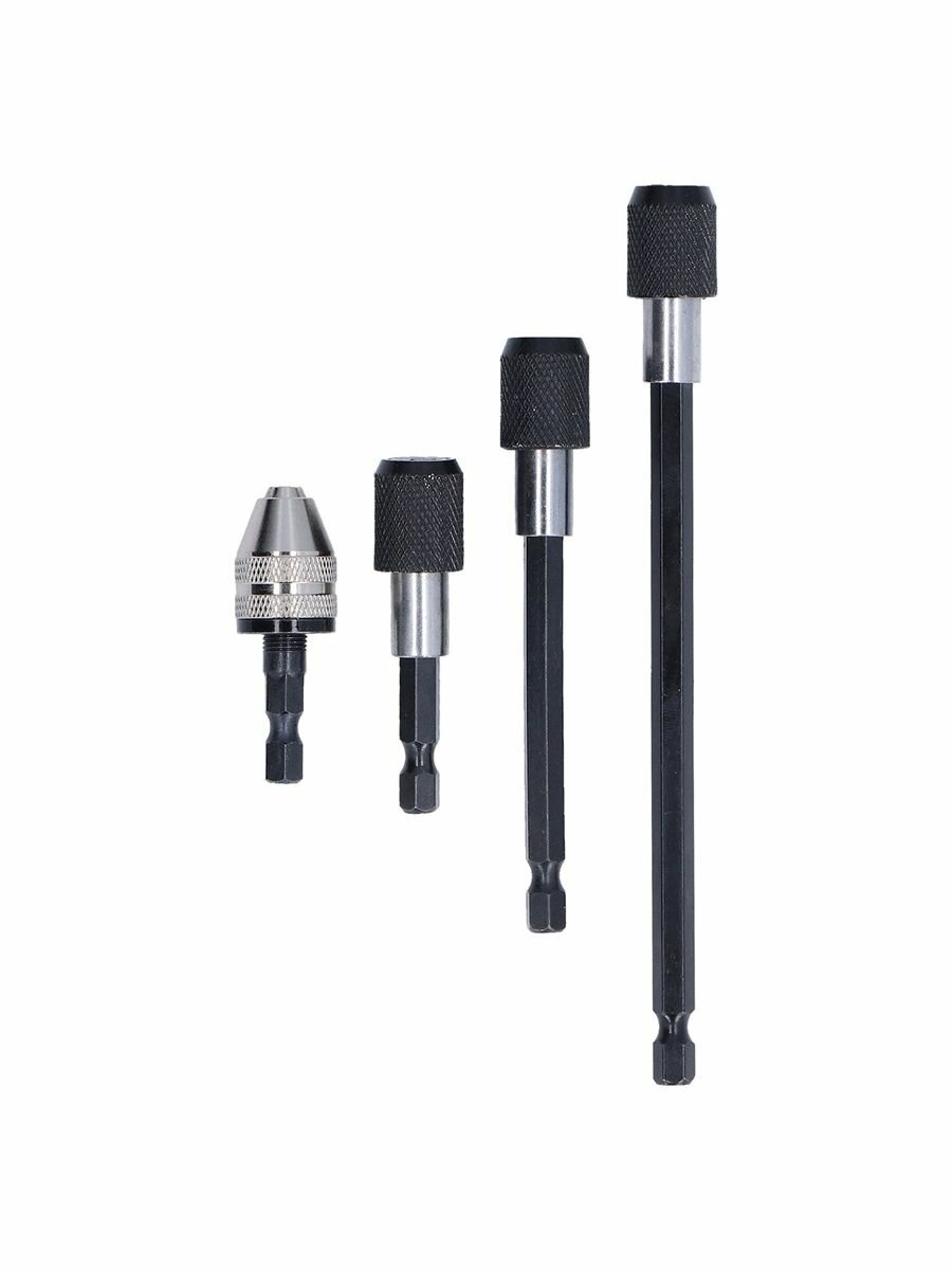 Набор удлинителей сверл с шестигранным хвостовиком 1/4 дюйма, магнитный держатель адаптера с быстрозажимным патроном, аксессуары для электроинструментов для удобства эксплуатации