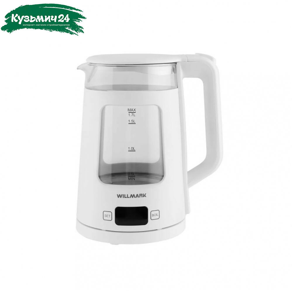 Чайник электрический Willmark WEK-1720DW 1.7 л, 2.2 кВт, белый 2002560
