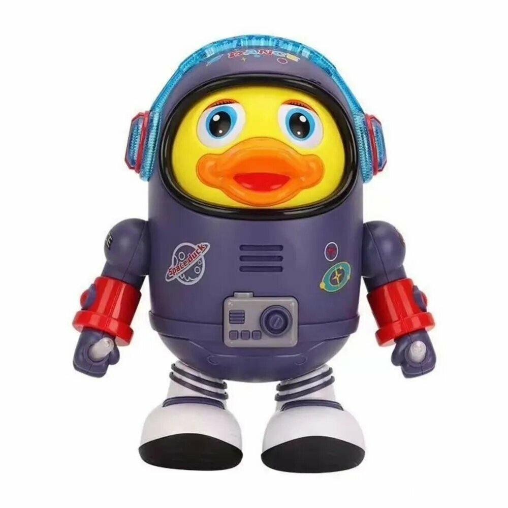 Танцующая игрушка утка-космонавт