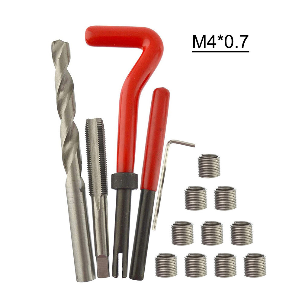 15 шт. Набор для ремонта метрической резьбы M3 M4 M7 M9 M11 Helicoil Car Pro Coil
