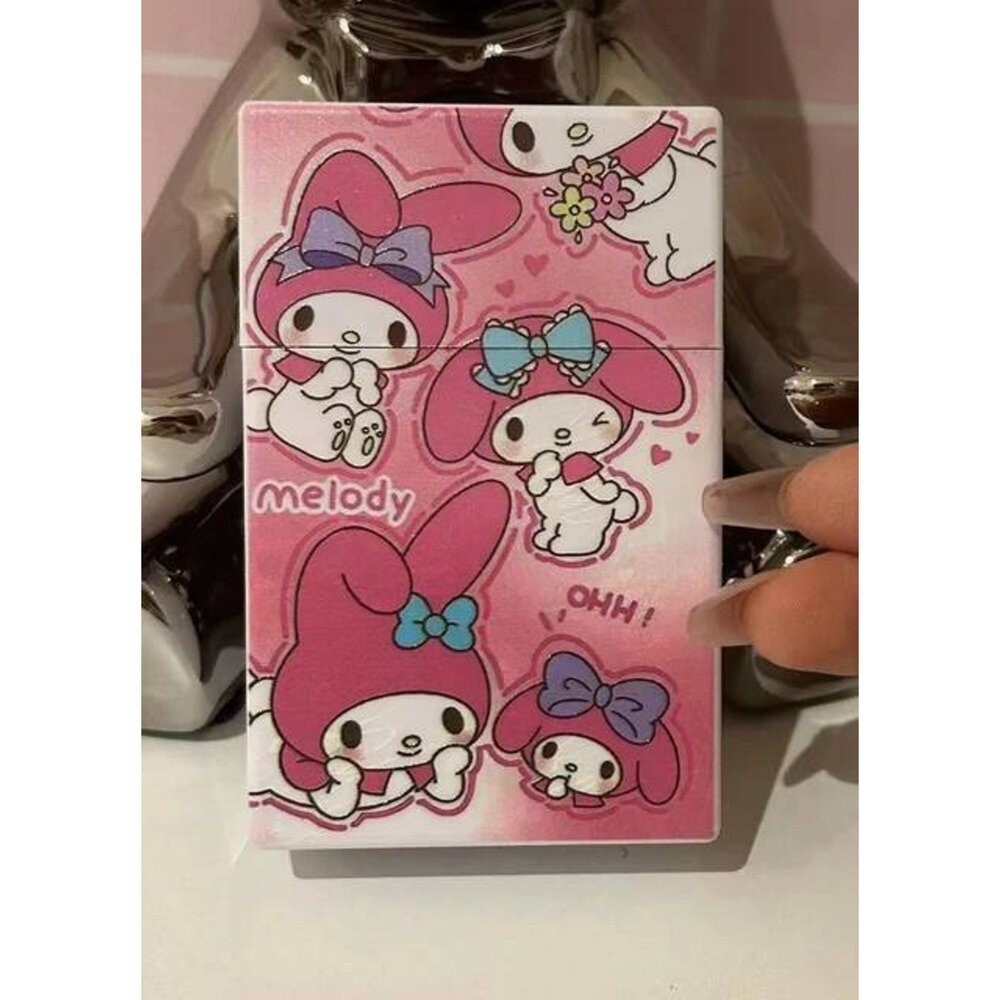 Коробка для сигарет Sanrio, несколько вариантов дизайна, Hello Kitty, Kuromi, Pochacco, My Melody, стильная, из пластика, милая, для хранения карточек.