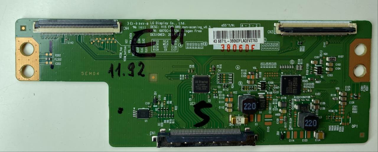 Контроллер матрицы T-CON: 6870C-0532A 6871L-3806D