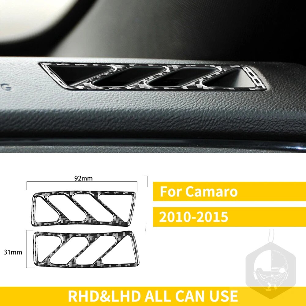 Наклейки на панель Camaro 2010-2015, карбон, Цвет: 2
