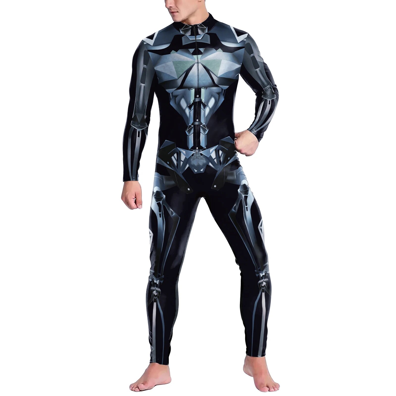 Костюм Zawaland робот 3D печать Черный, М, B473-1012