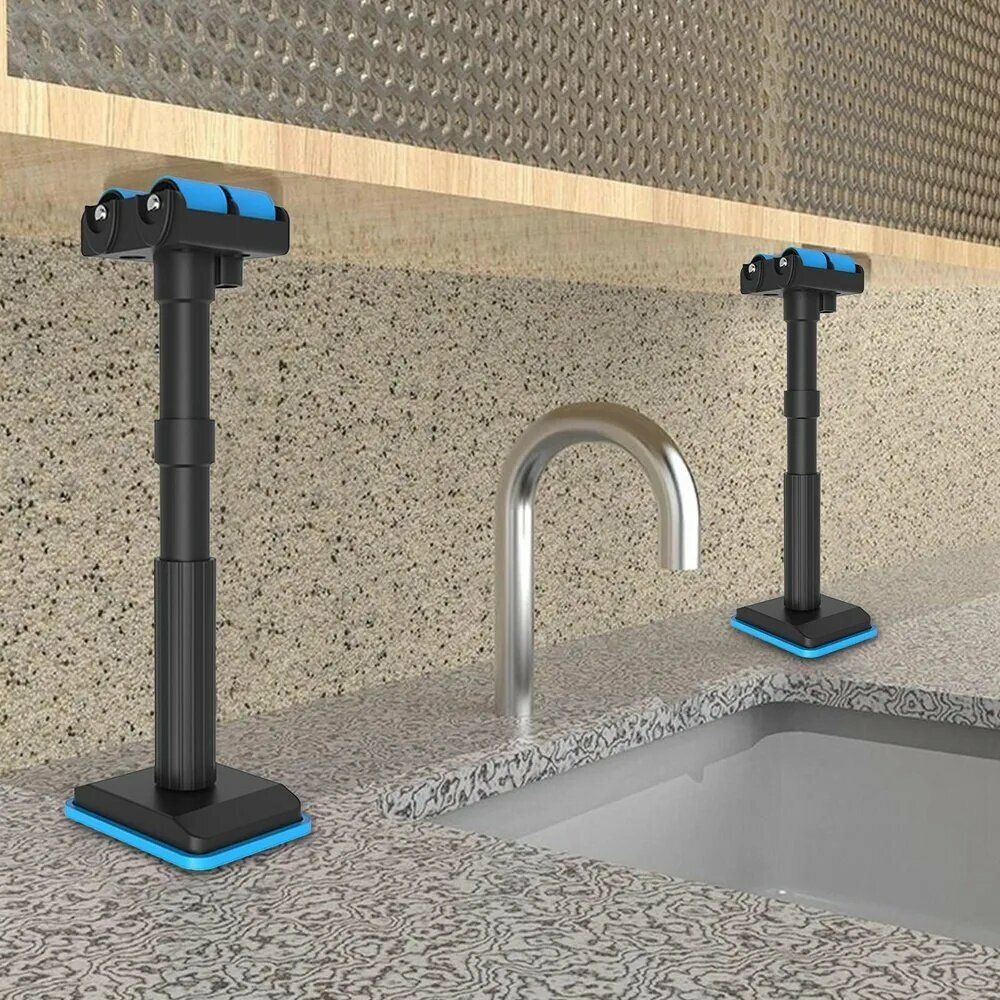 Подъемный кронштейн, для шкафа-купе, телескопический, черный, 2 шт