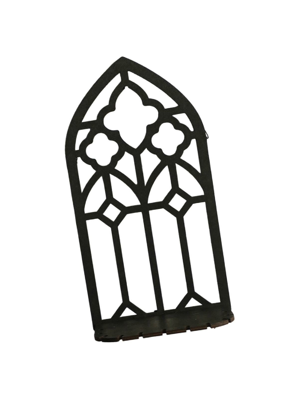 Готическая настенная деревянная полка Декоративная хрустальная витрина для гостиной