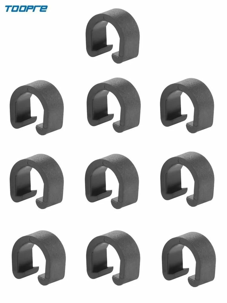Держатель оплетки троса велосипеда держатель рубашки TOOPRE клипса пластиковая 10 штук