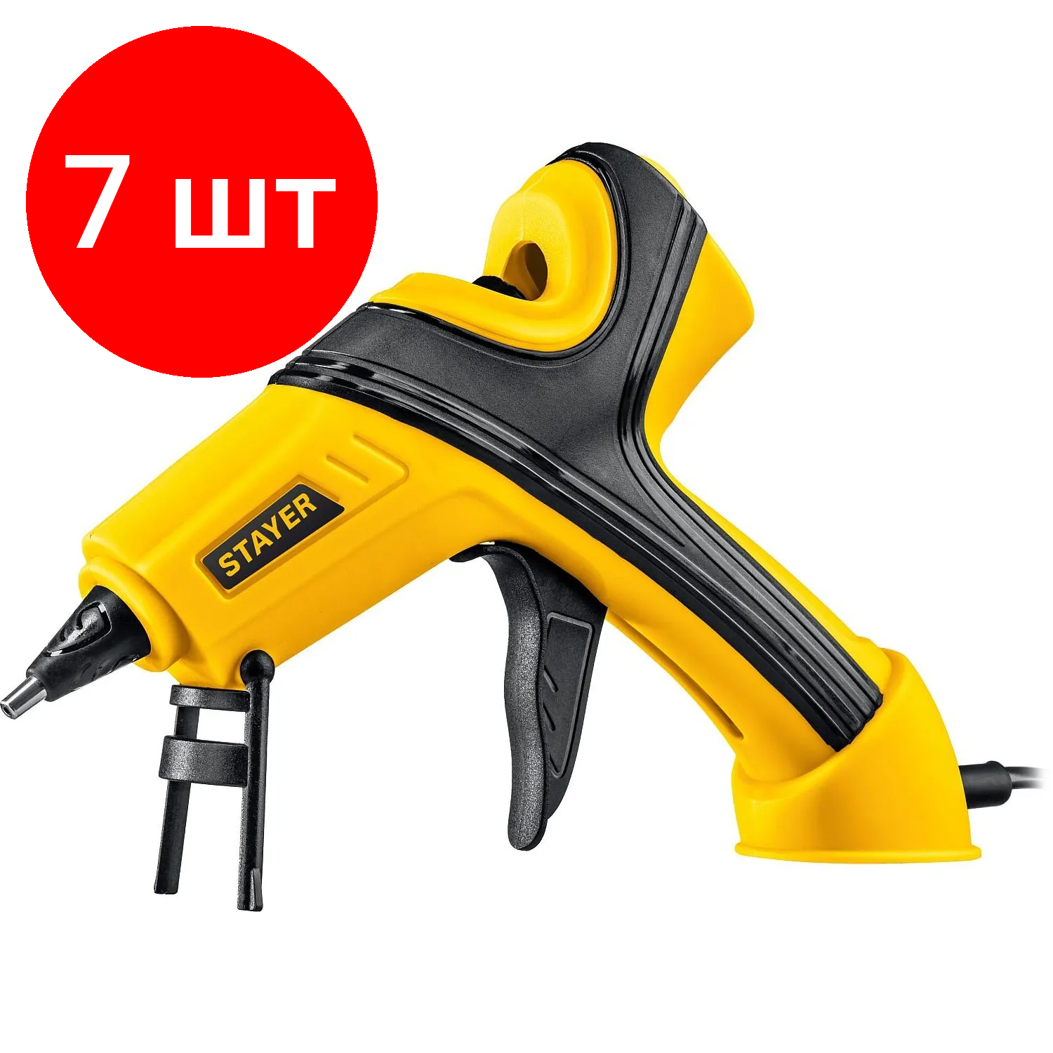 Комплект 7 штук, Пистолет клеевой STAYER PRO 11, 70Вт, 11мм, 18 г/мин (0681-20)