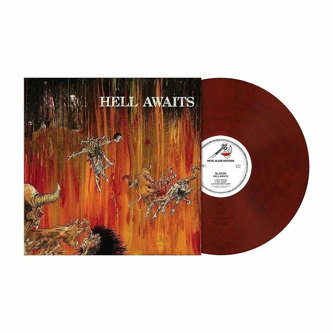 SLAYER. Hell Awaits (LP Ltd/Velvet Red Marbled Vinyl/Виниловая пластинка)
