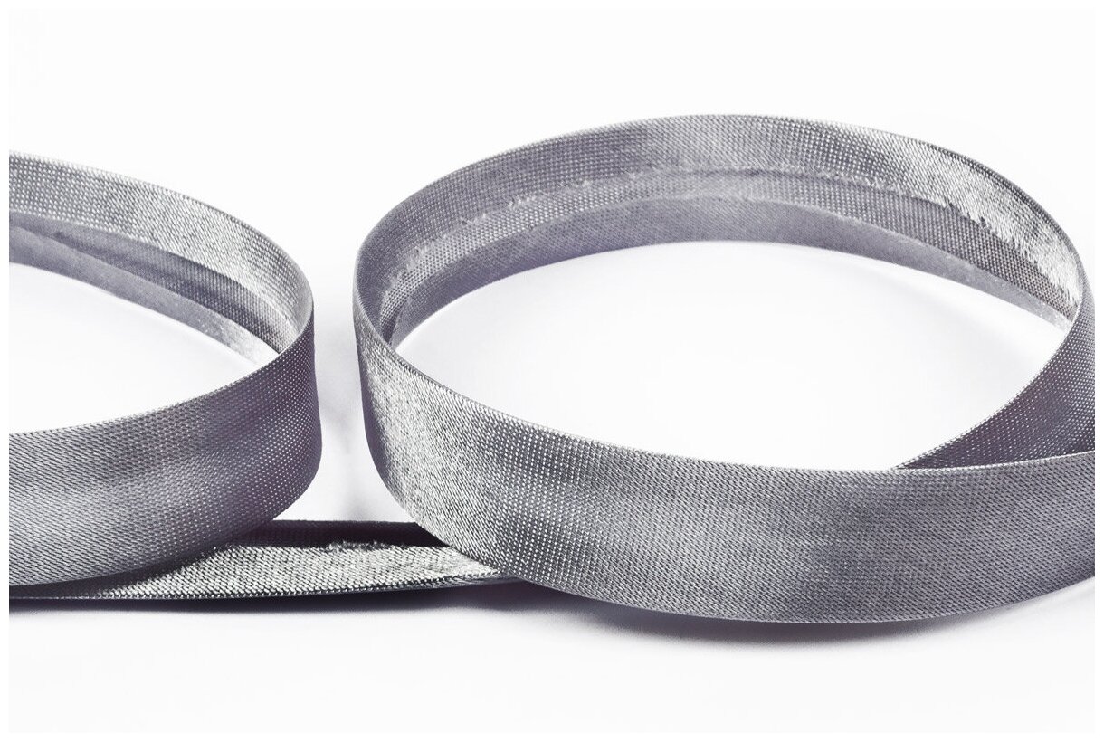 Косая бейка "Gamma" GK-15P 14 - 15 мм 132 м 1 м №071/1 серый