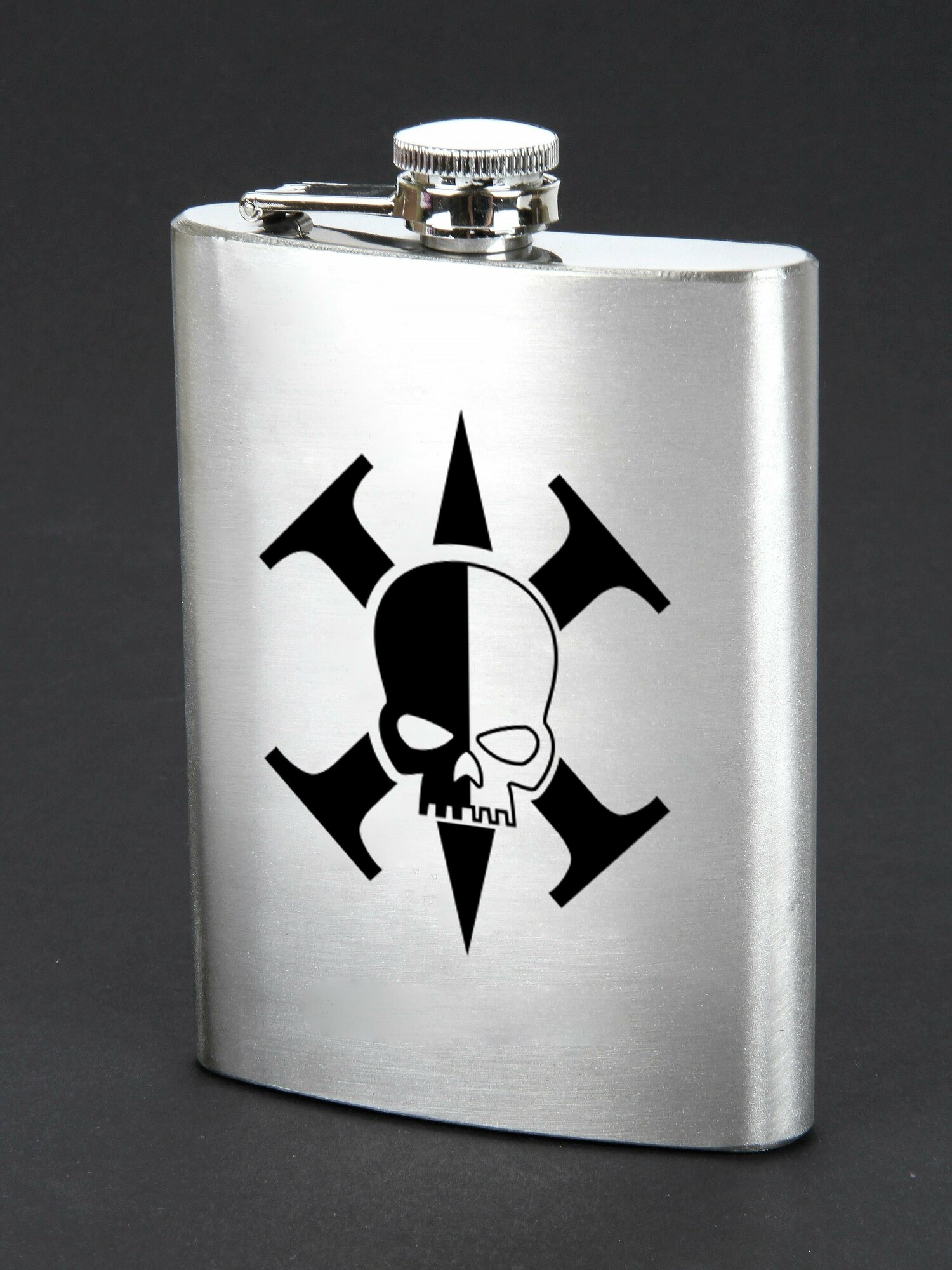 Фляжка для алкоголя с гравировкой 240мл 8oz Warhammer 40000 Храм Каллидус