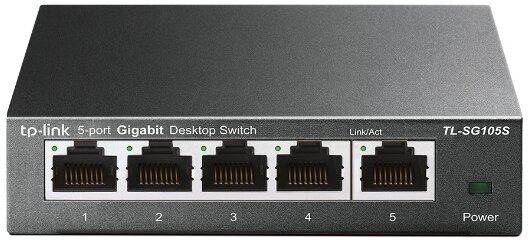 TP-Link Коммутатор TP-Link TL-SG105S 5 портов 1Гбит/сек.