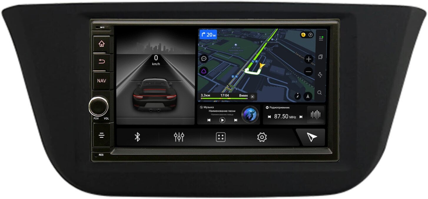 Штатная магнитола Iveco Daily 2014-2024 Canbox GTR056-RP-11-744-313 Android 10 (4/64, DSP, IPS, Carplay) С крутилкой