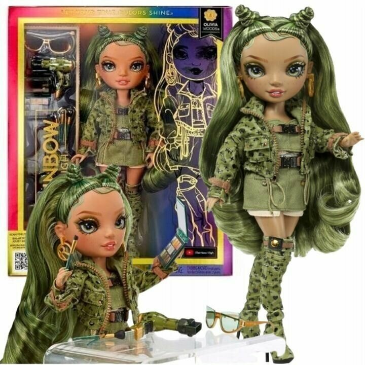 Кукла Rainbow High Doll Olivia Woods Olive Green 583141-Кукла Рейнбоу Хай- Оливия Вудс - серия 5