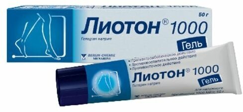 Лиотон 1000 гель для наружного применения 50г