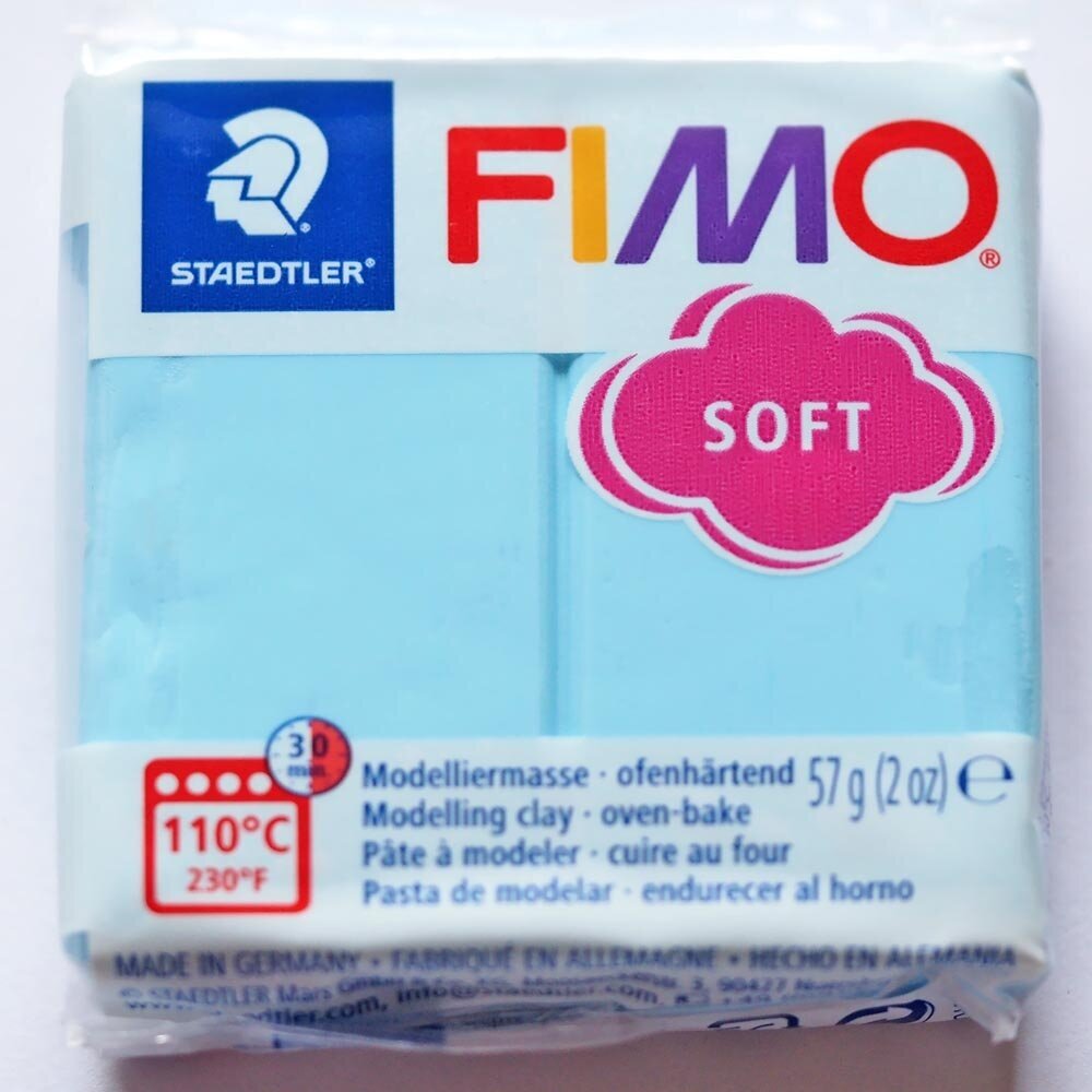 Полимерная глина Fimo Soft 8020-305 вода (aqua) 57 г, цена за 1 шт.