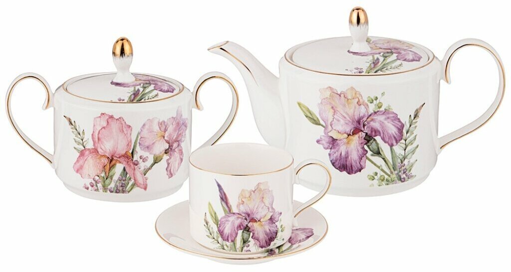 Набор чайный фарфор, 14 предметов, на 6 персон, 260 мл, Lefard, Iris, 590-331