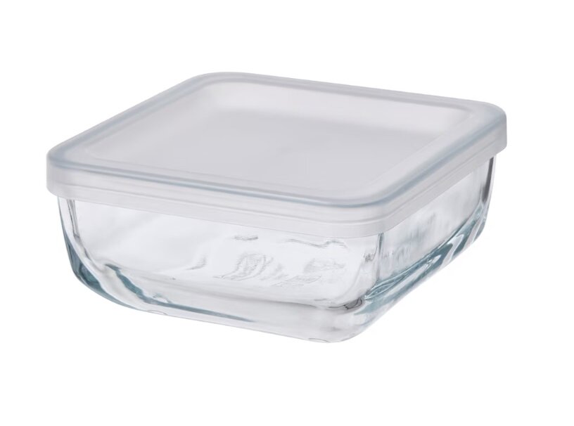 Контейнер с крышкой Икеа Бестэмма Ikea Bestamma, 12x12 см, прозрачный