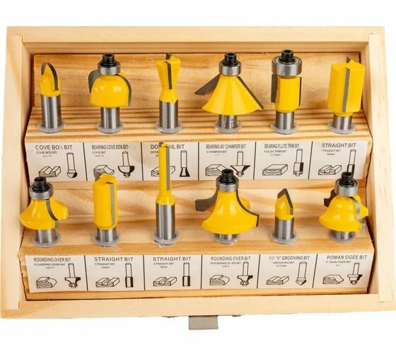 Набор фрез по дереву для декоративного применения Gigant gc-0075