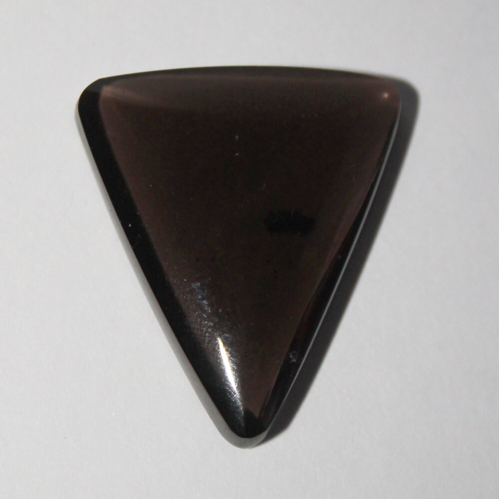 Обсидиан кабошон, натуральный камень, 25х22х3 мм, Армения, "True Stones"