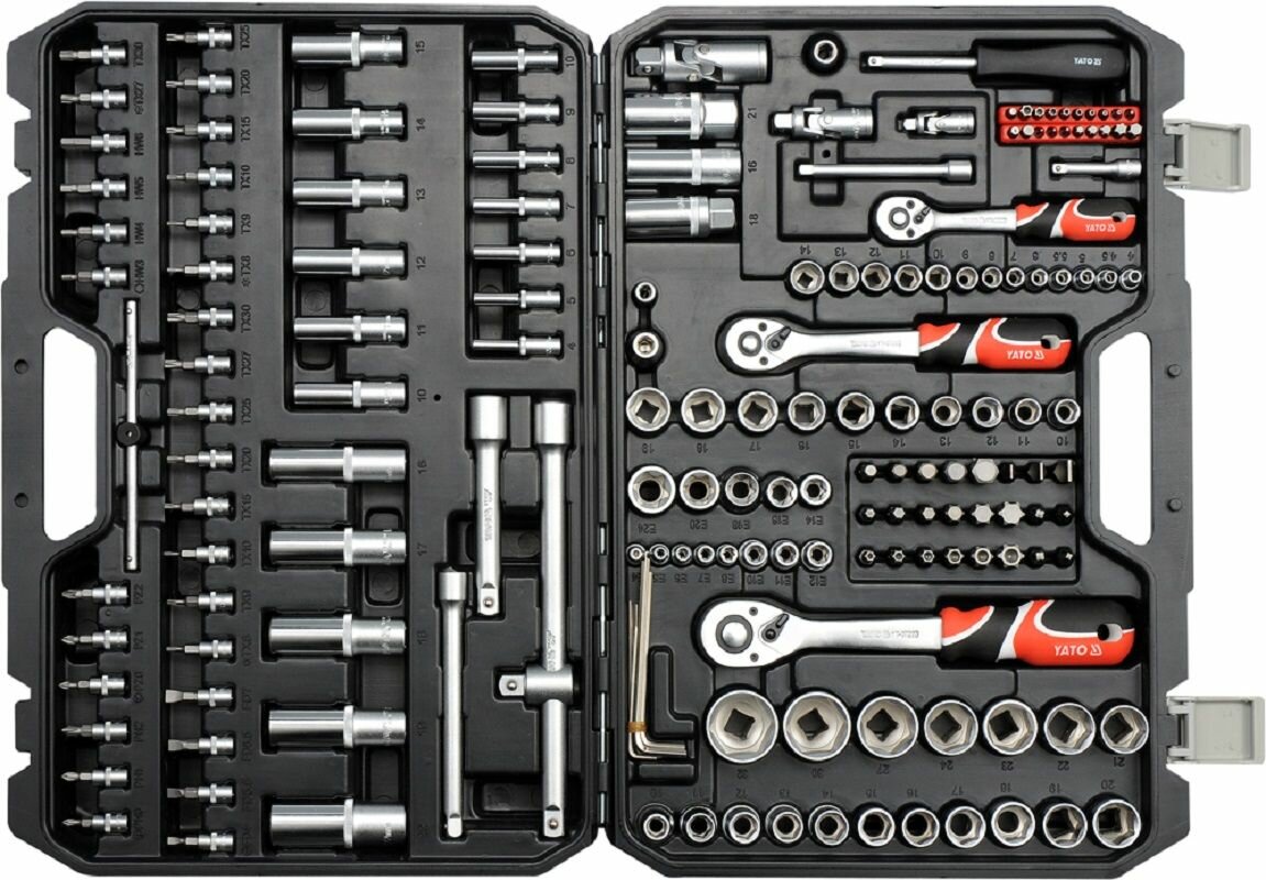 Набор инструментов 1/2', 173пр XXL YT-38931